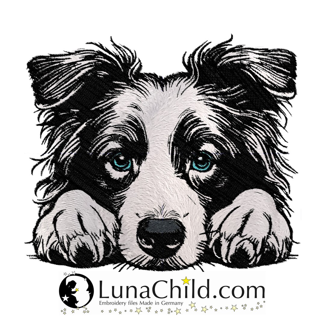 NEW Embroidery File Application Border Collie "vera" Commercial Use ...