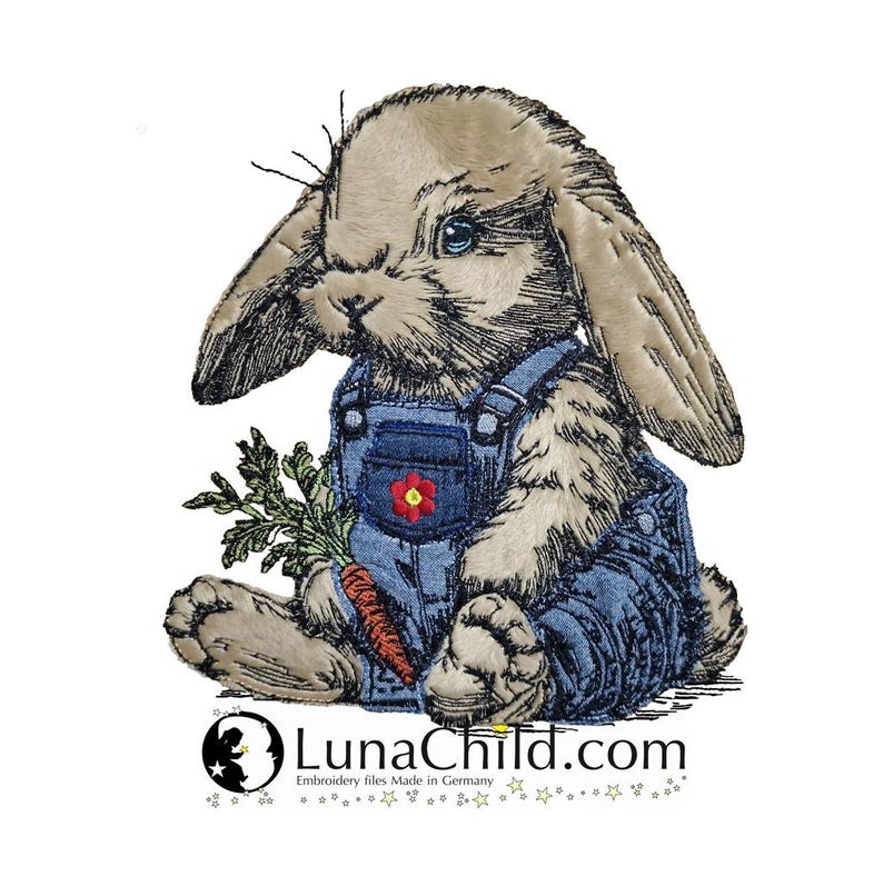 Embroidery Design "albert" Rabbit – Bunny Applique – Bunny Embroidery ...