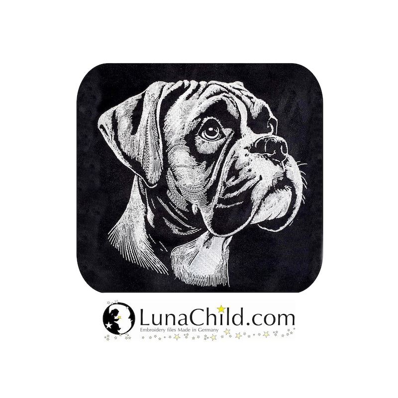 Boxer Dog Embroidery - Etsy