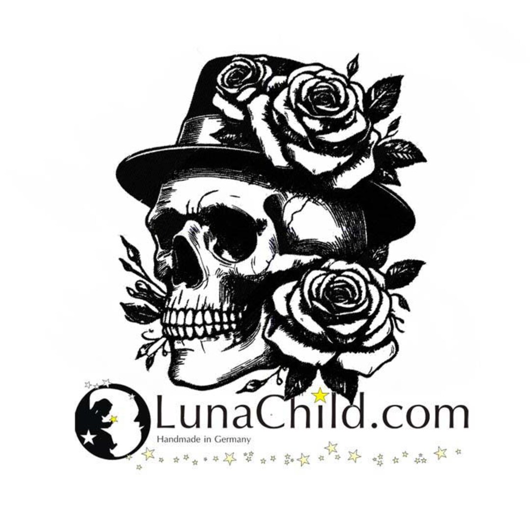 Embroidery File Skull "martin" Realistic Commercial Use Lunachild - Etsy