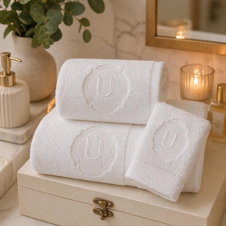 Embossed Embroidery File Letter "u" • Embossed Towel Design • 10 Sizes ...