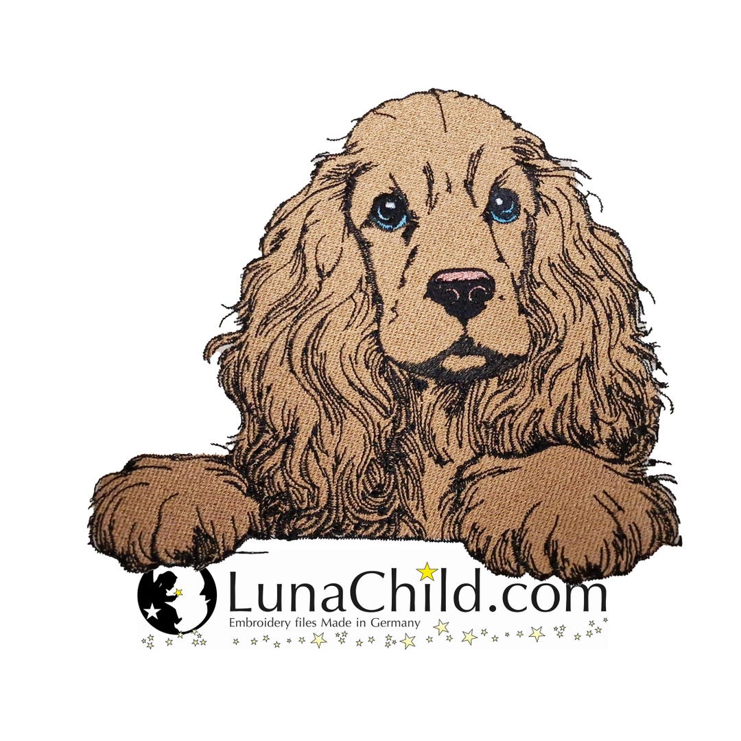 Embroidery Design - Full Embroidery - Cocker Spaniel "johann" - for ...