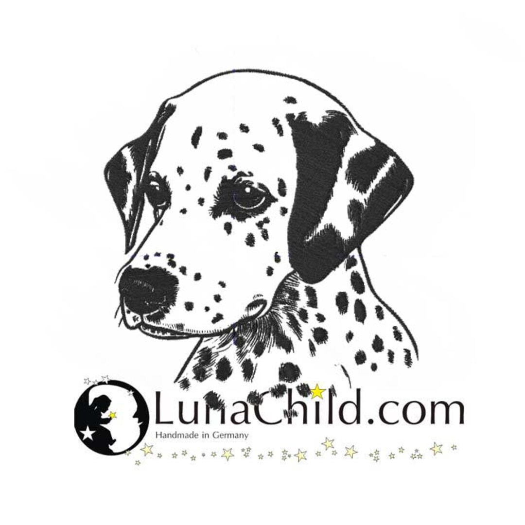 Embroidery File Dalmatian Puppy "timmy" Dog Realistic Commercial Use ...