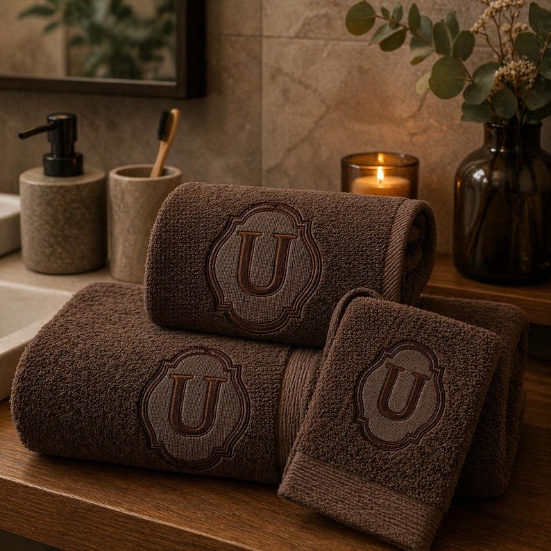 Embossed Embroidery File Letter "u" • Embossed Towel Design • 10 Sizes ...