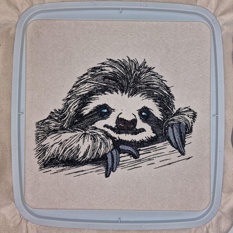 New Embroidery Design Sloth "emmi" Realistic Commercial Use Lunachild ...