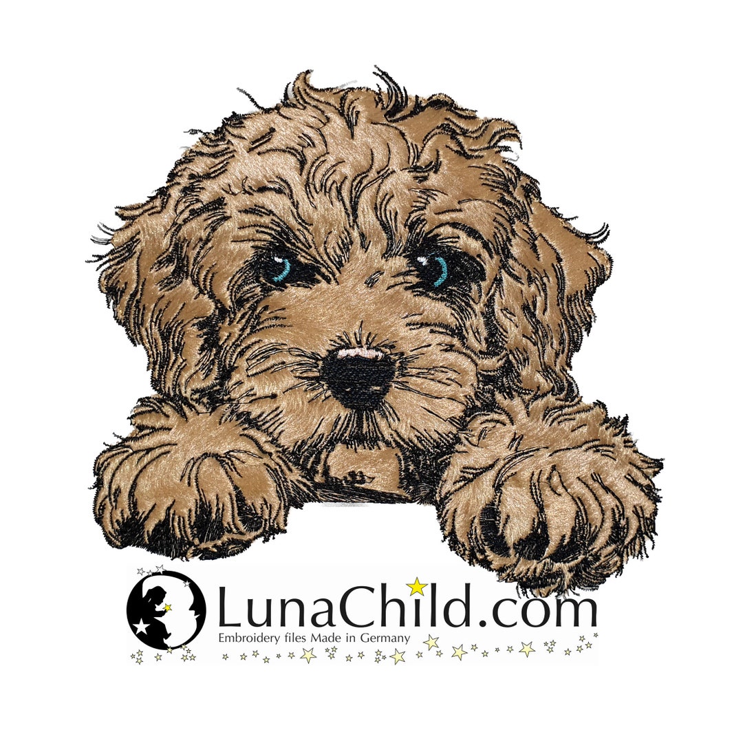 Embroidery File Application Cockapoo funny Commercial Use Lunachild Dog ...