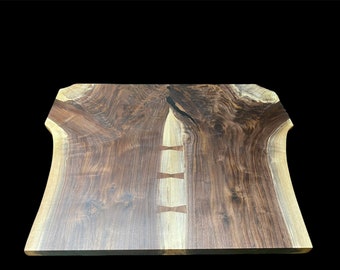 Live Edge Dining Table Rustic Wood Slab Furniture Handcrafted Wooden ...
