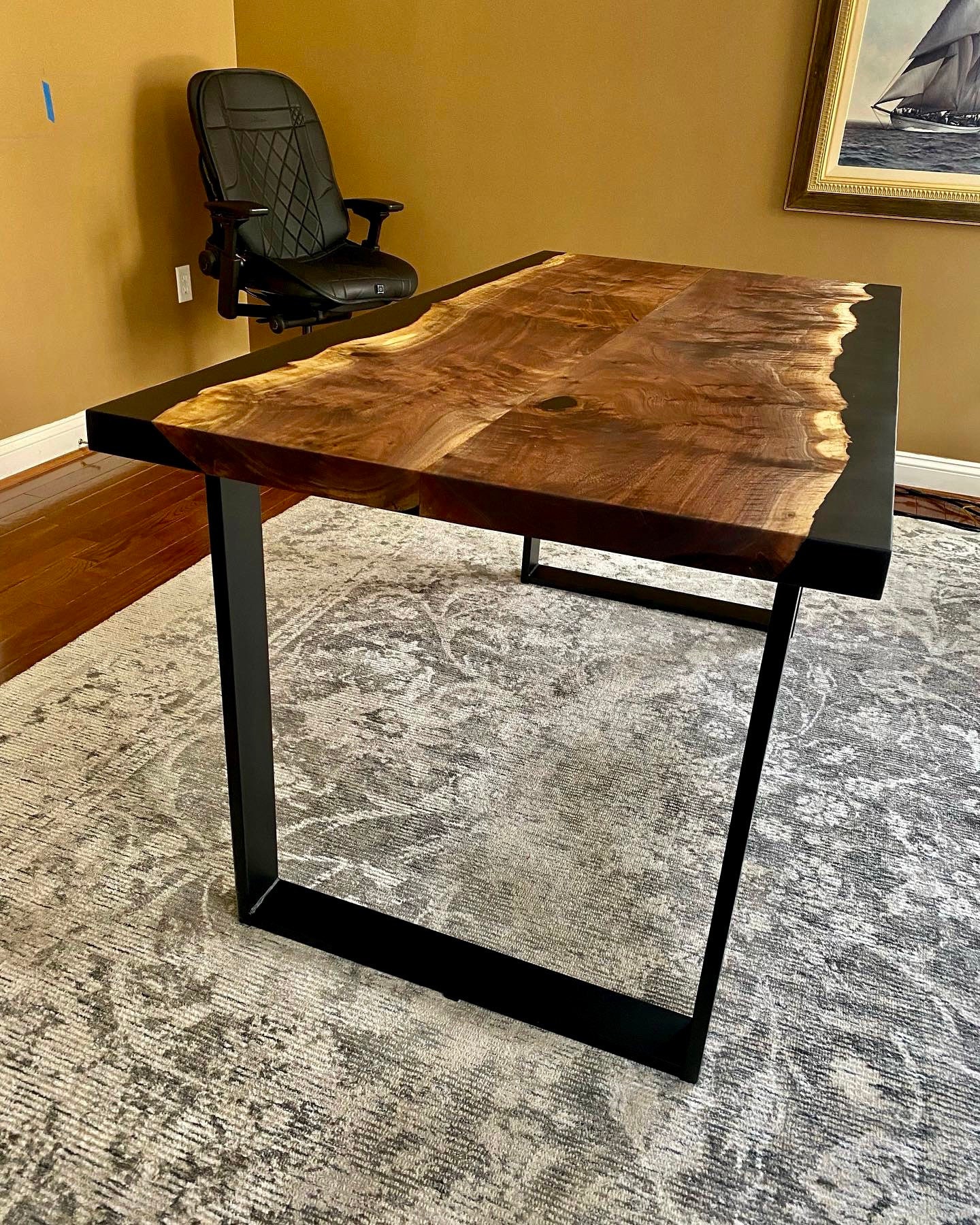 Epoxy River Table Desk Custom Made functional Art for Your - Etsy
