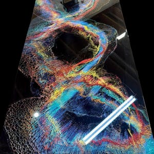 Epoxy Resin Nebula Coffee Table Custom Unique Design One-of-a-kind ...