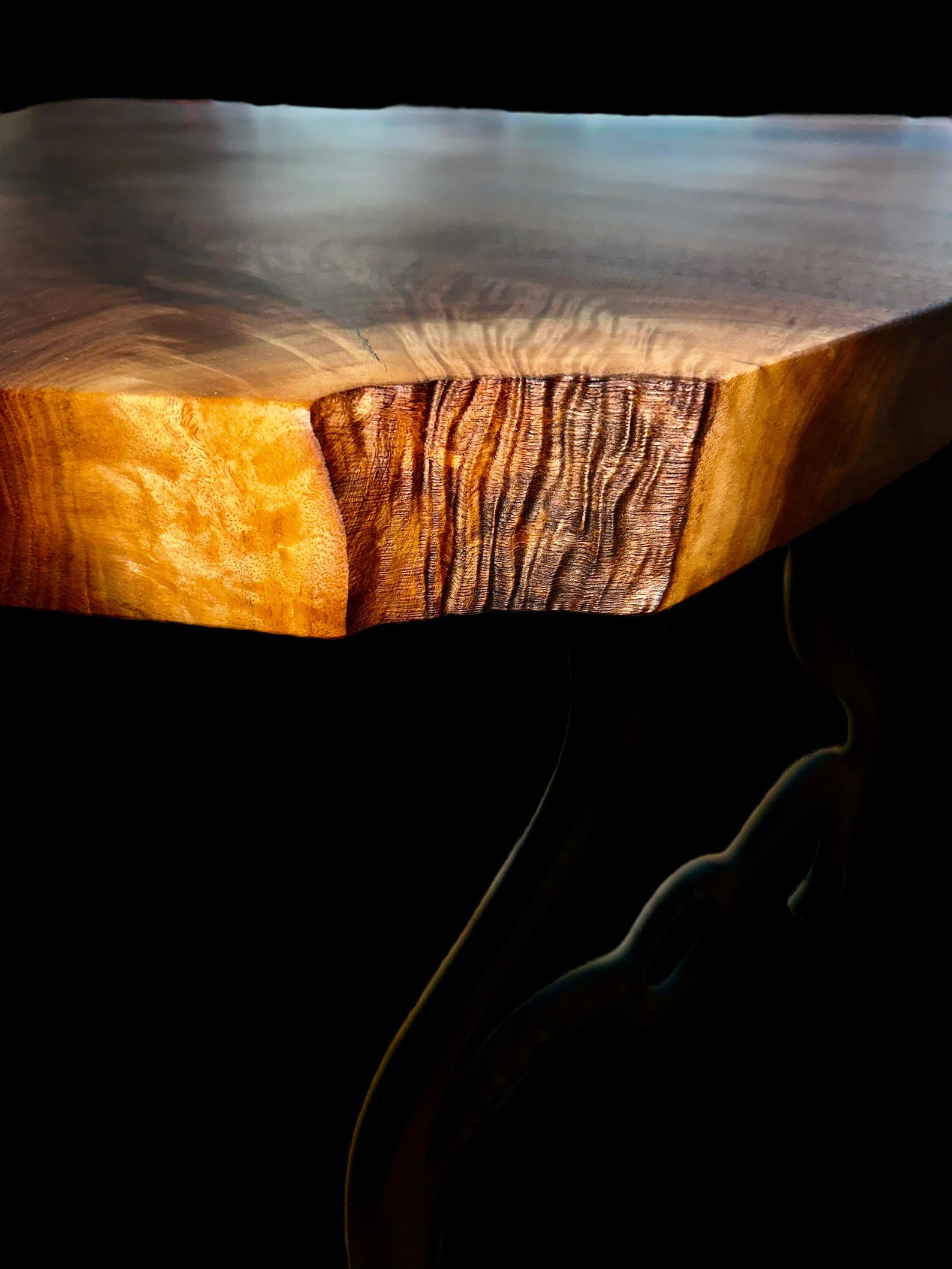 Live Edge Dining Table Rustic Wood Slab Furniture Handcrafted Wooden ...
