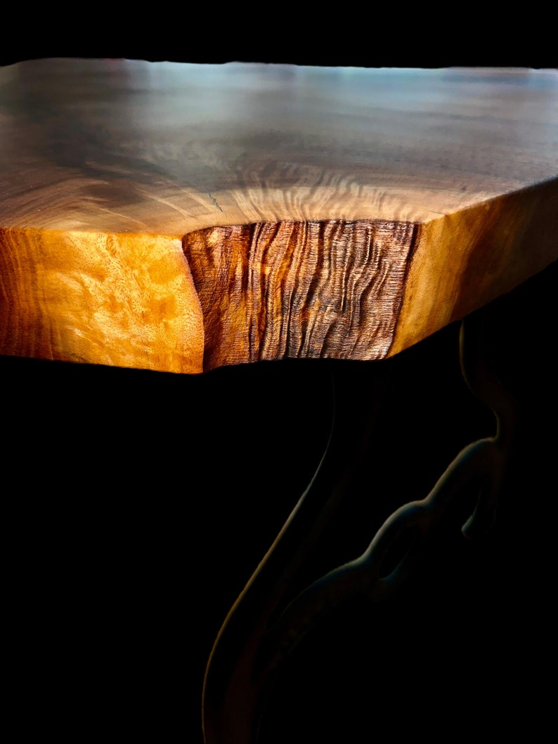 Live Edge Dining Table Rustic Wood Slab Furniture Handcrafted Wooden ...