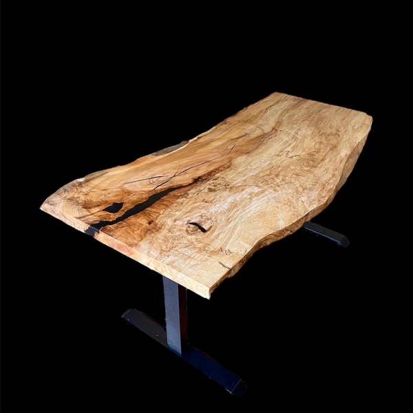 Live Edge Wood Desk - Etsy