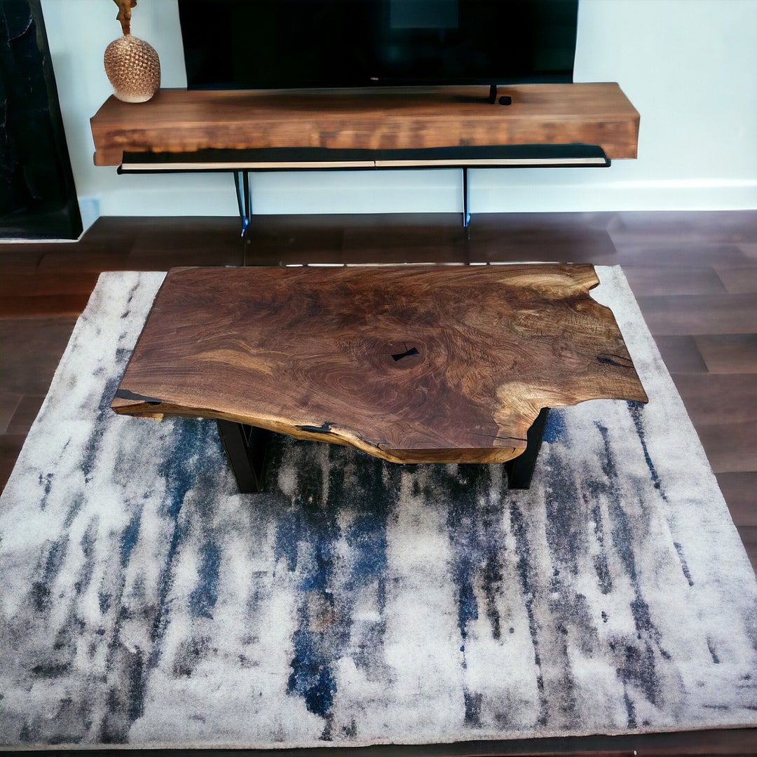 Custom Live Edge Coffee Table – Custom Coffee Table - Handmade Wood ...