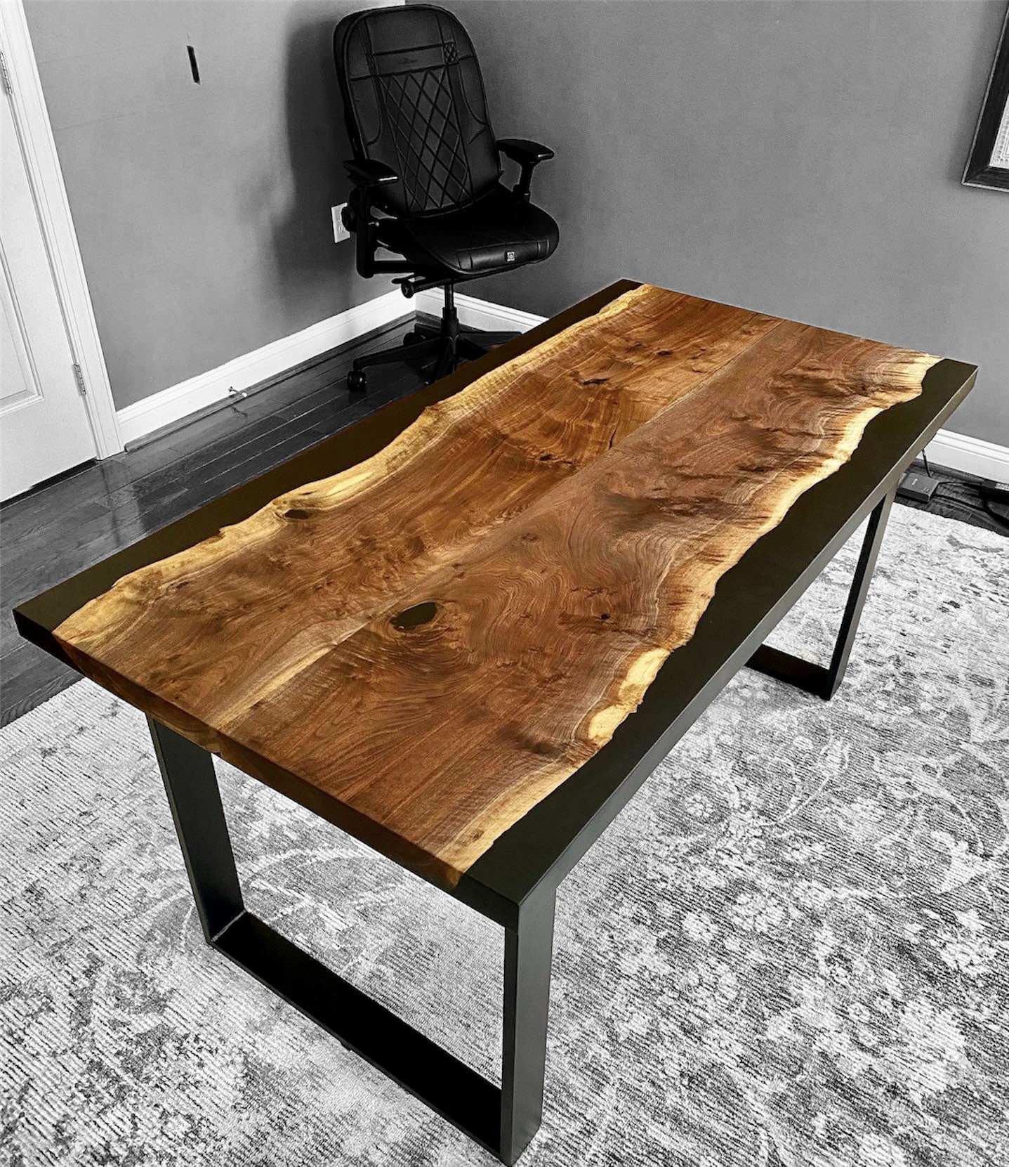 Epoxy River Table Desk Custom Made functional Art for Your - Etsy