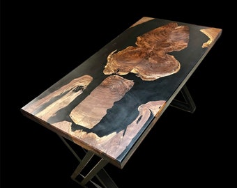 Live Edge River Table Desk - Etsy