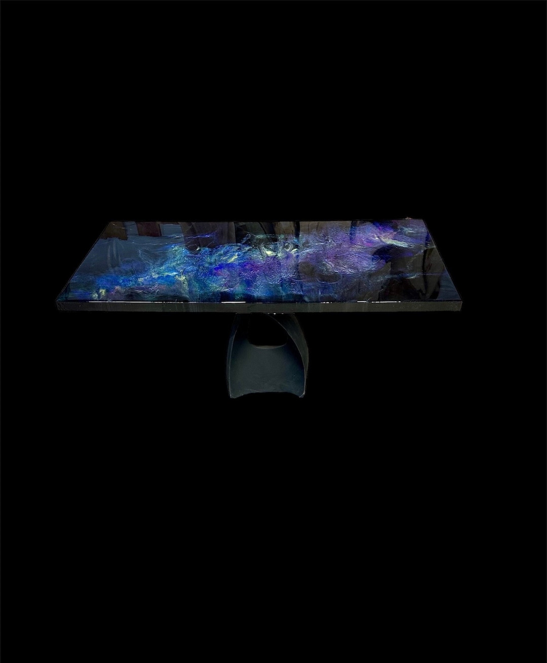 Epoxy Resin Nebula Coffee Table - Custom Unique Design - One-of-a-kind Furniture - Made-to-order ...