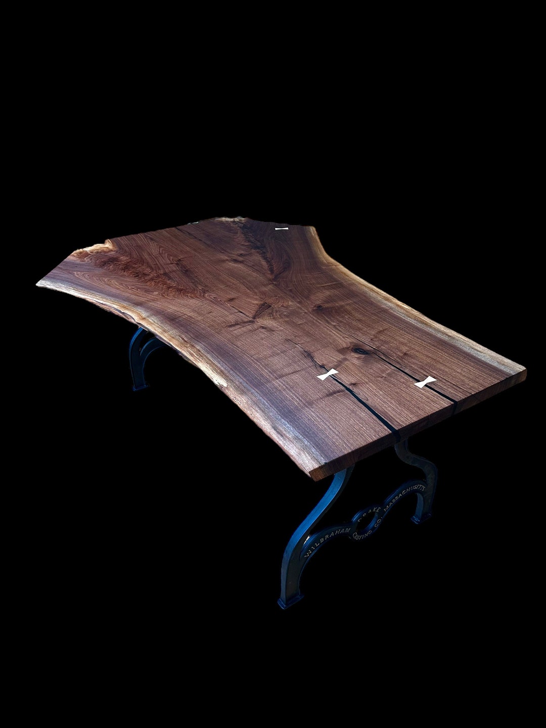 Live Edge Dining Table Rustic Wood Slab Furniture Handcrafted Wooden ...