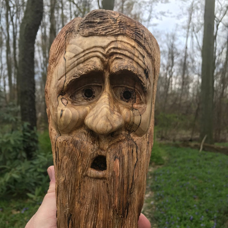 Wood Spirit Carving - Etsy
