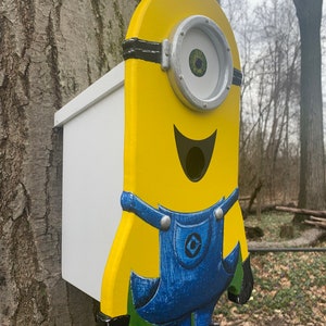 Minion Bird House With 3-D Goggles and Hand Painted Details! With ...