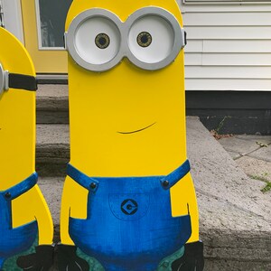 Life-size Hand-painted Minion: Kevin, Stuart, or Bob - Outdoor Decor - Etsy