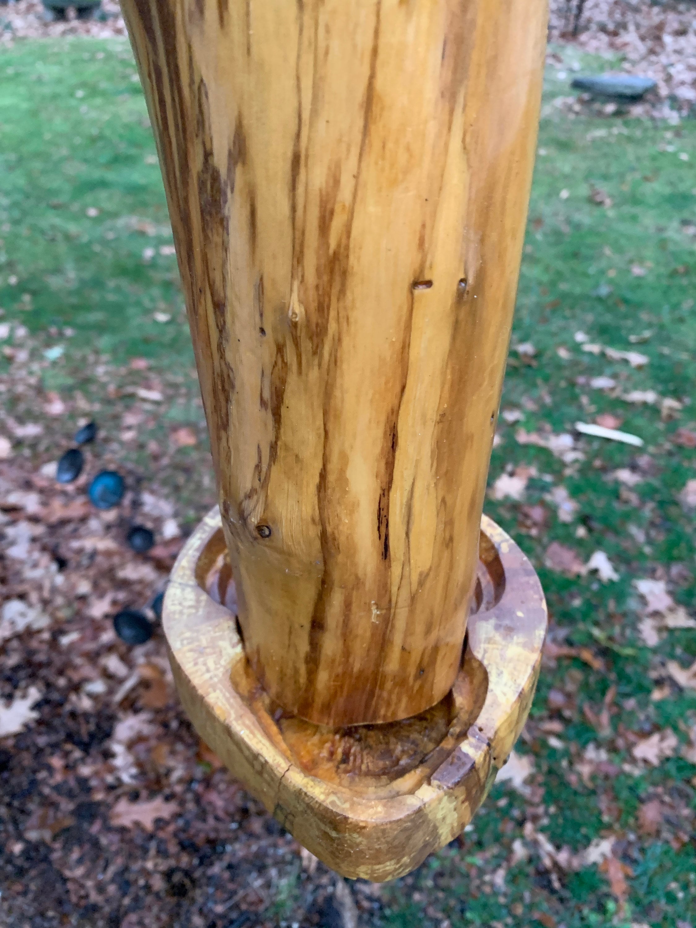 Log Bird Feeder, Squirrel Feeder the Logs Are Hollowed Out, so It Can ...