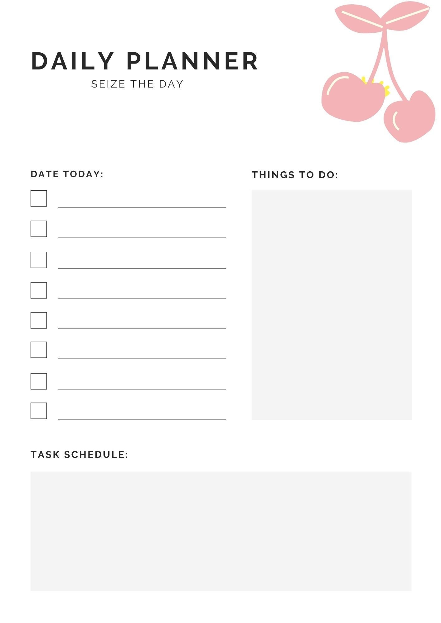 Daily Planner - Etsy