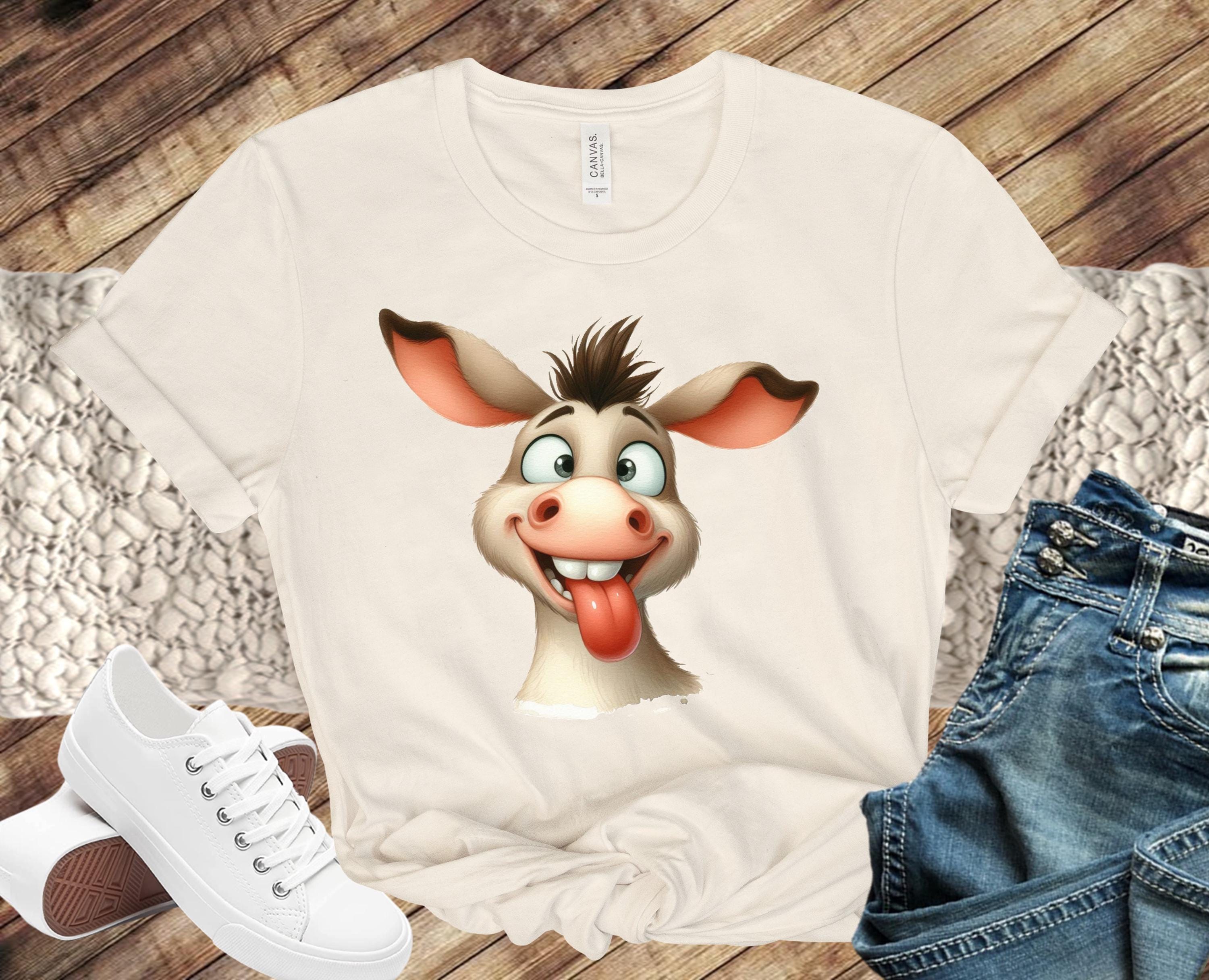 Funny, Donkey Design, PNG, Donkey Clipart, Donkey, Mule, Silly, Donkey ...