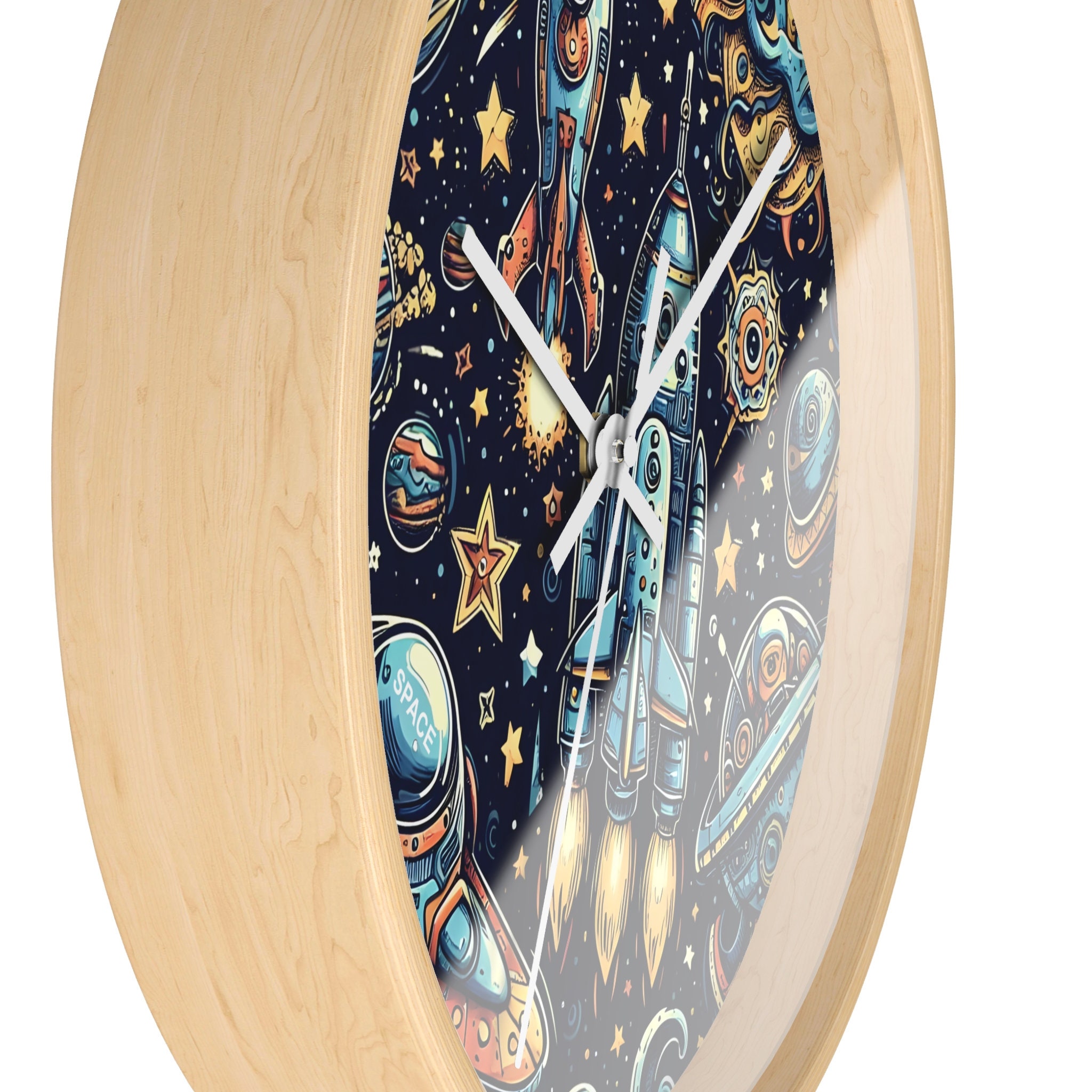 Space Clock, Gift for Space Lover, Outer Space Clock, Space Gift, Outer ...