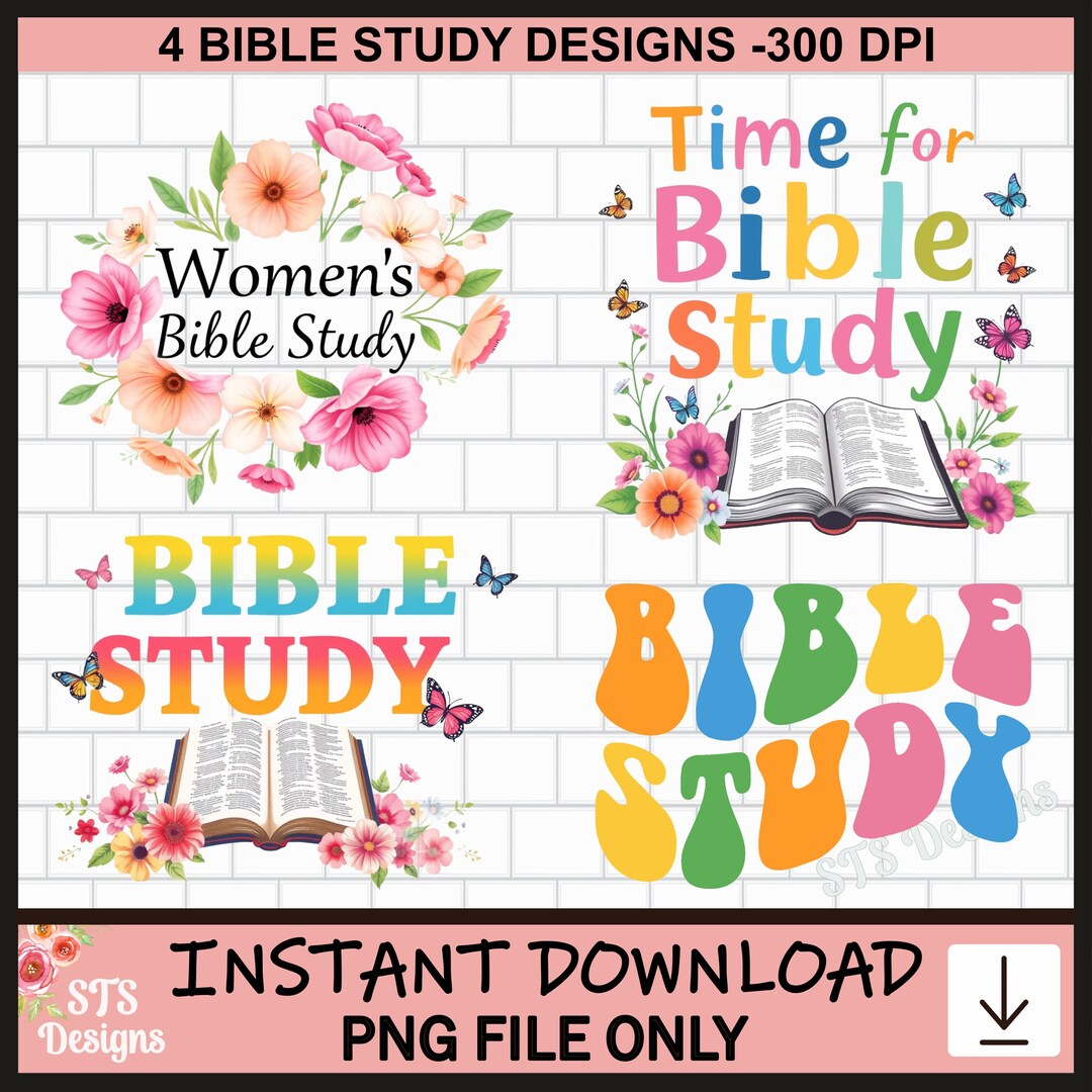Bible Study, Designs, PNG, Womens Bible Study, Sublimation, Clipart ...