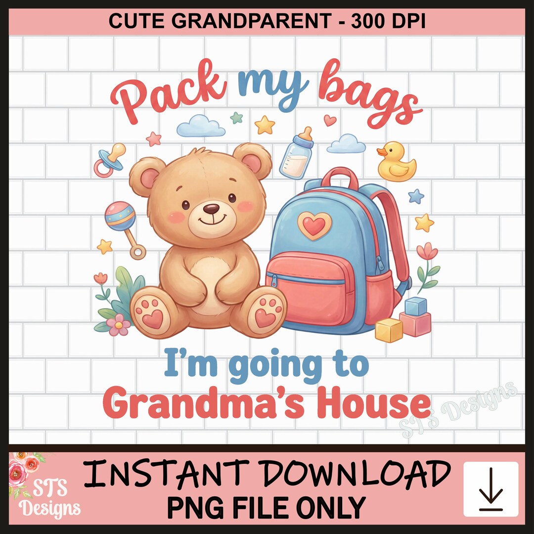 Funny Grandparent PNG, Grandbaby PNG, Grandson, Granddaughter, Baby ...