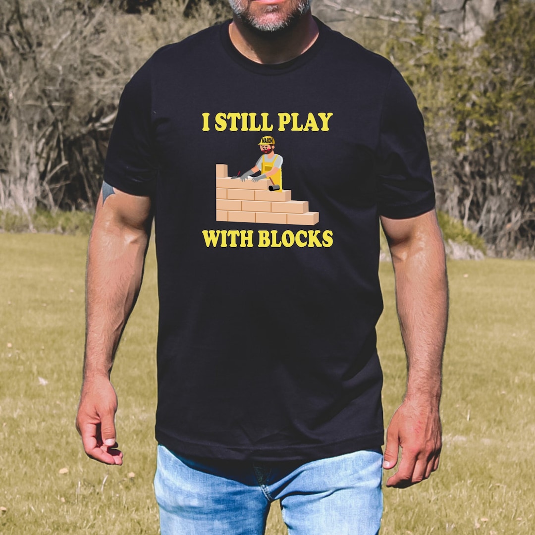 Funny Mason T-shirt, Mens Masonry Worker Shirt, Tshirt for Contractor ...