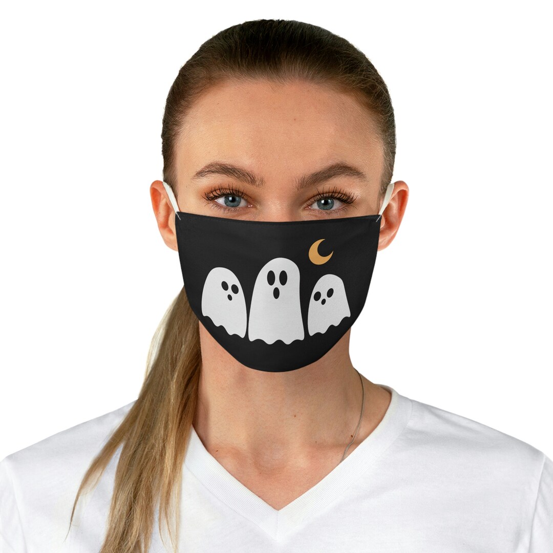 Halloween Face Mask Cute Face Mask for Halloweeen Ghost Mask - Etsy
