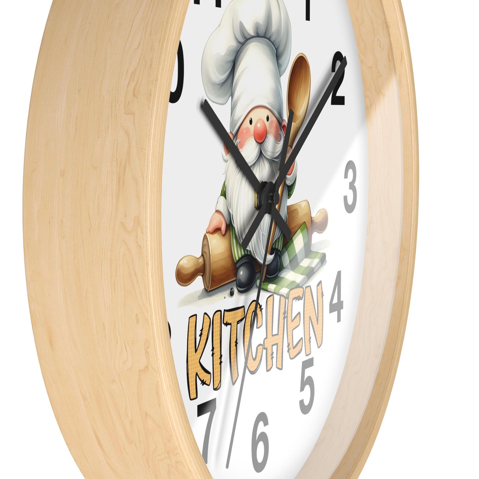 Kitchen Clock, Cute Clock for Kitchen, Gift For, Cook, Kitchen Wall ...