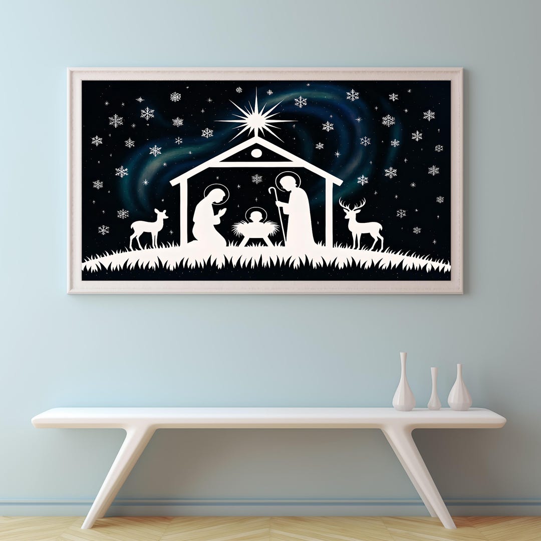 Nativity, Frame TV, Used With Samsung Frame TV, Christmas Nativity ...