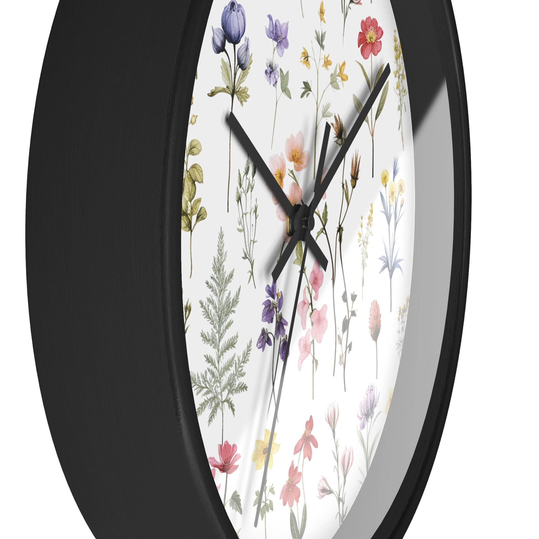 Flower Clock, Kitchen Clock, Flower Wall Clock, Pretty Flower Clock ...