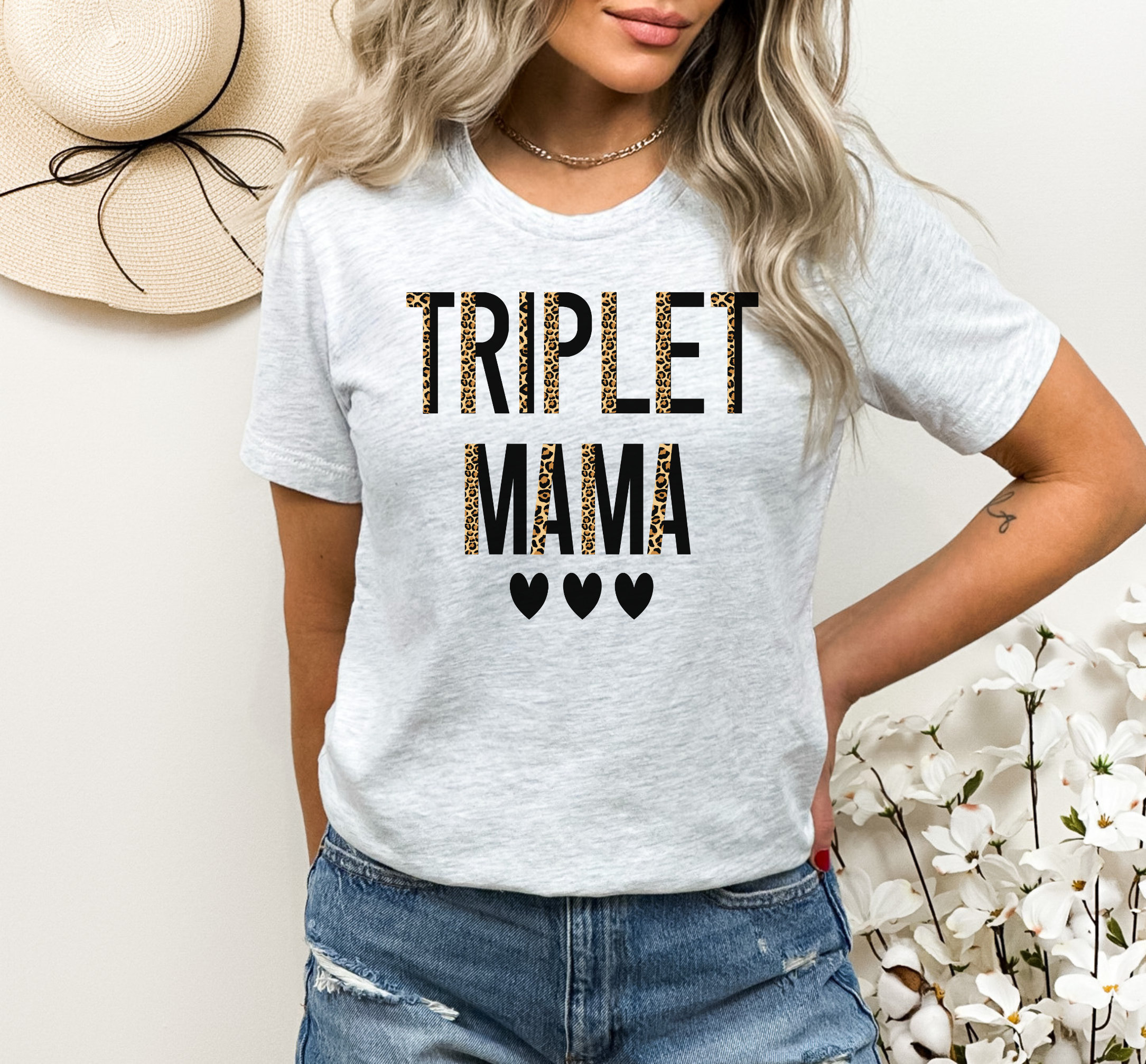 Mom of Triplets Tshirt, Cute Triplets Shirt for Mother, Mother's Day ...