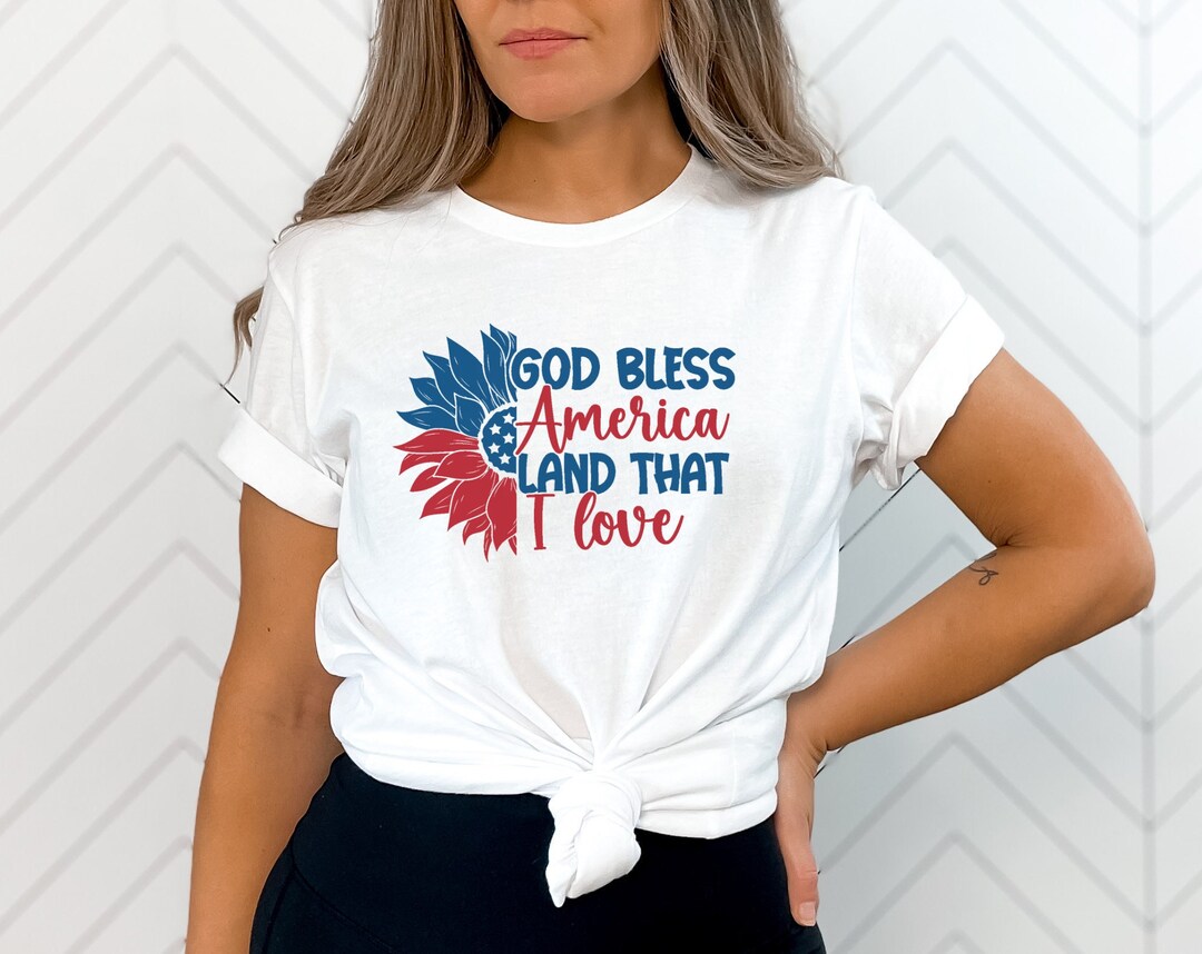 God Bless America Shirt, God Bless America Tshirt, God Bless USA Shirt, USA Tshirt, July 4 Shirt ...