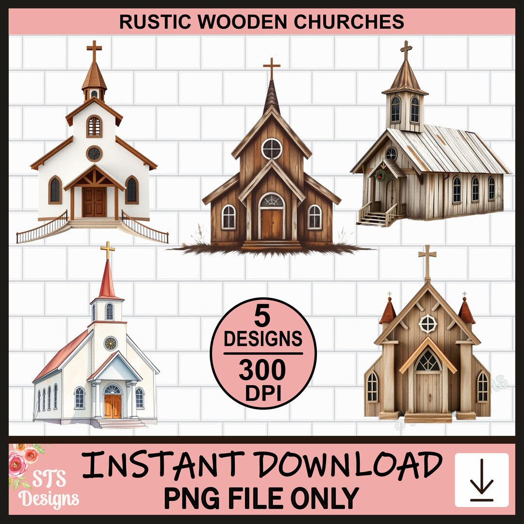 Rustic Church, PNG, Clipart, Brown Church, Church Bundle, Church ...