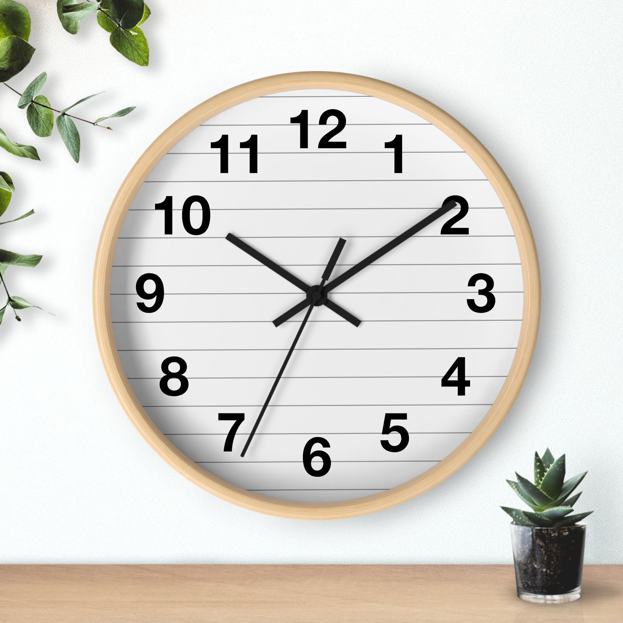 Shiplap Clock, Cute Shiplap Art, Shiplap Decor, Shiplap Wall Clock ...