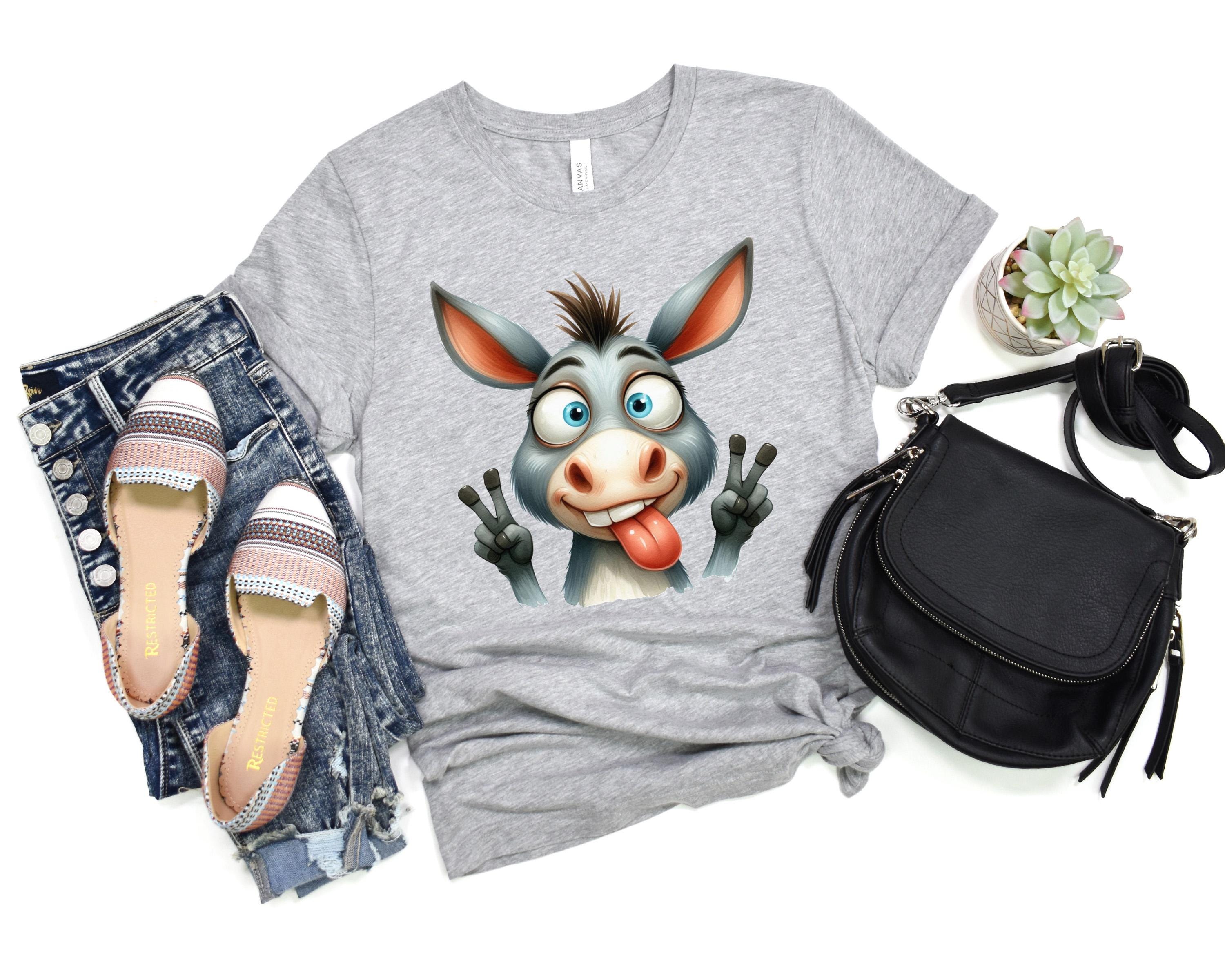 Funny, Donkey Design, PNG, Donkey Clipart, Donkey, Mule, Silly, Donkey ...