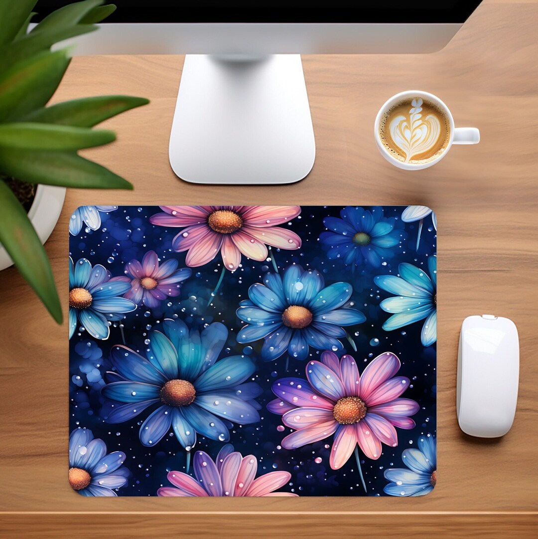Workplace Gifts, Floral Mouse Pad, Beautiful Mouse Pad, Flower Mouse ...