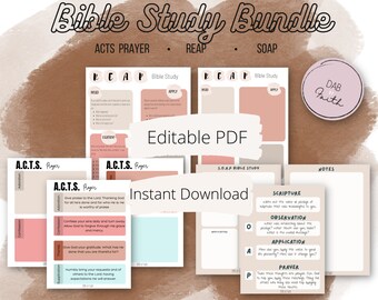 SOAP Method Printable Bible Study Sheets Digital Download - Etsy