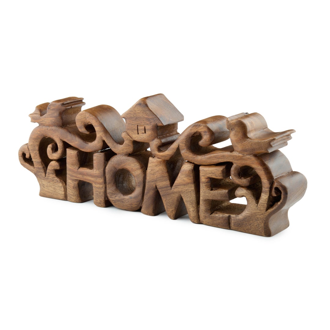 Freestanding Wood Home Sign for Home Decor Accents Home Standing ...