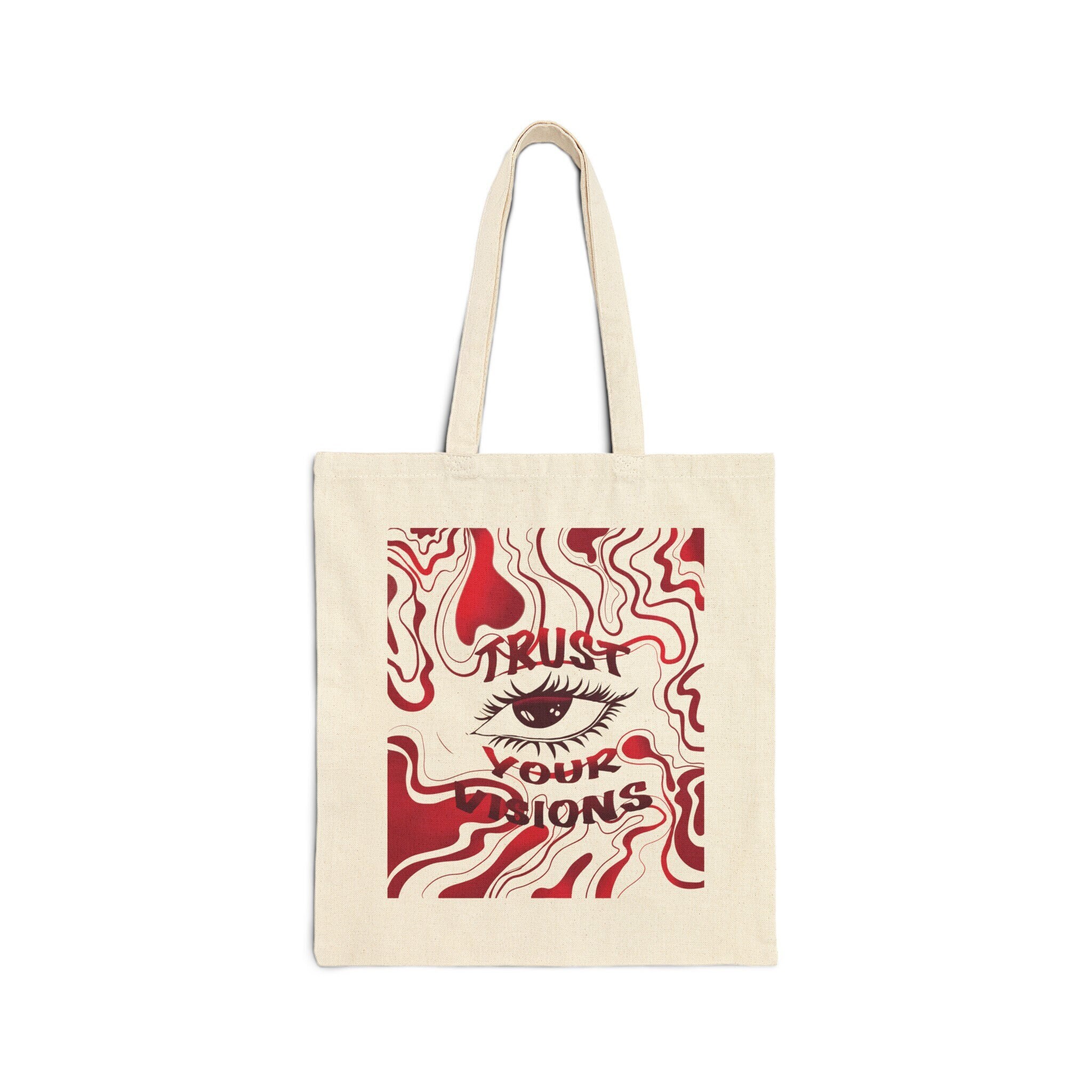 Spiritual Tote Bag, Abstract Art, Affirmations Bag, Yogi Gift, Third ...