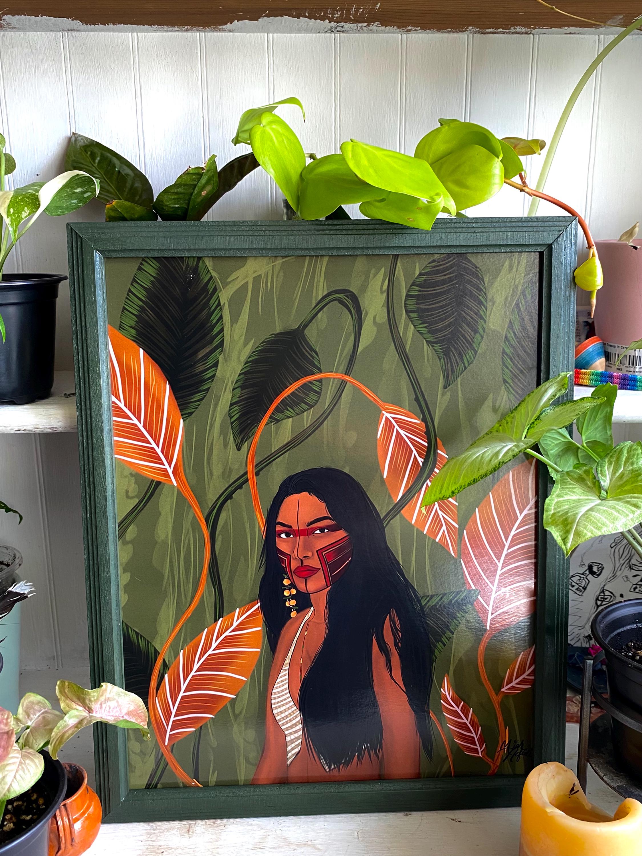 Indigenous Women Art Bundle,set of 4 Botanical Prints, Purépecha, Taino ...