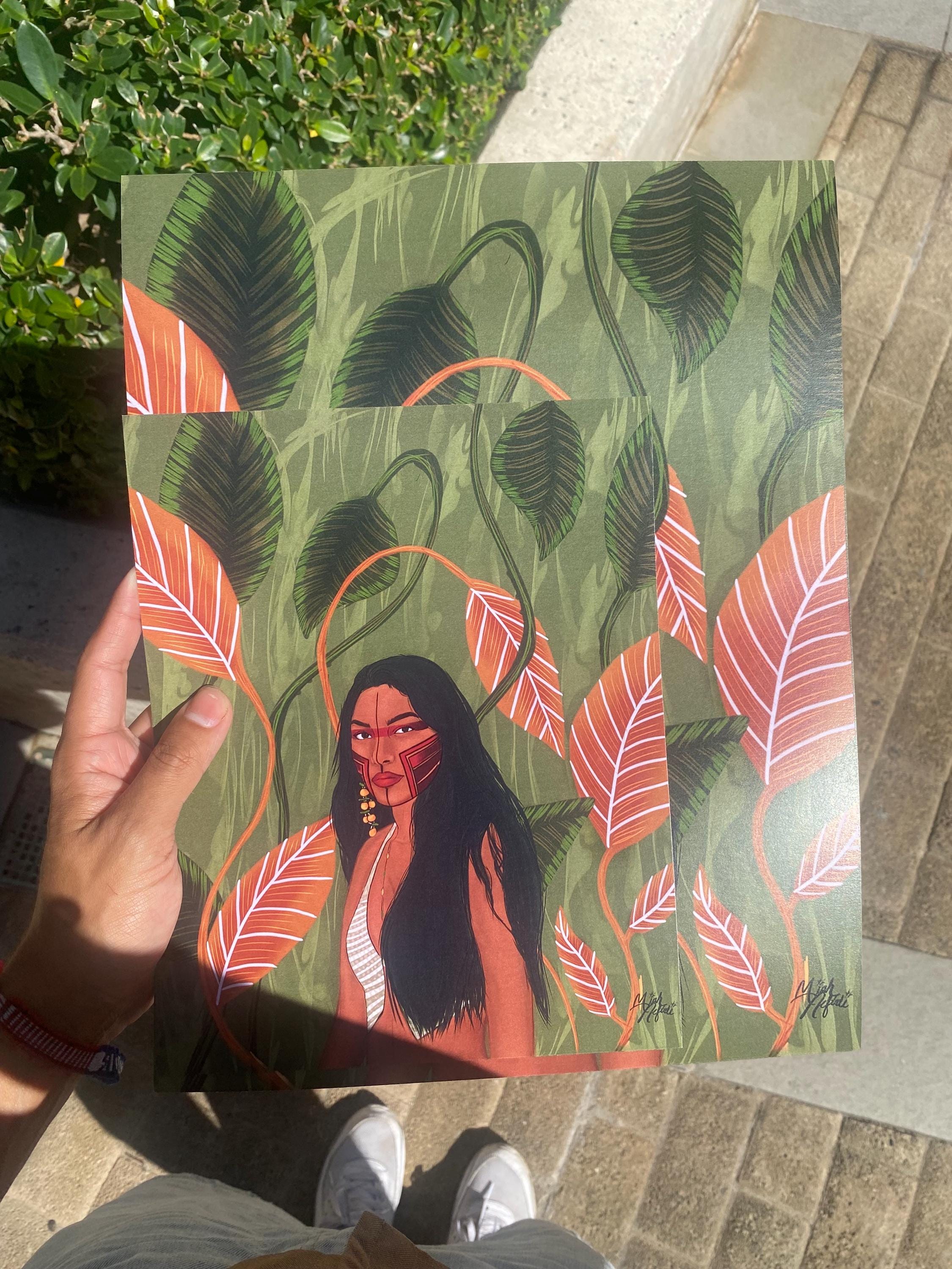Taino Wall Art, Puerto Rican Taino Pride, Indigenous Women, Atabey Art ...