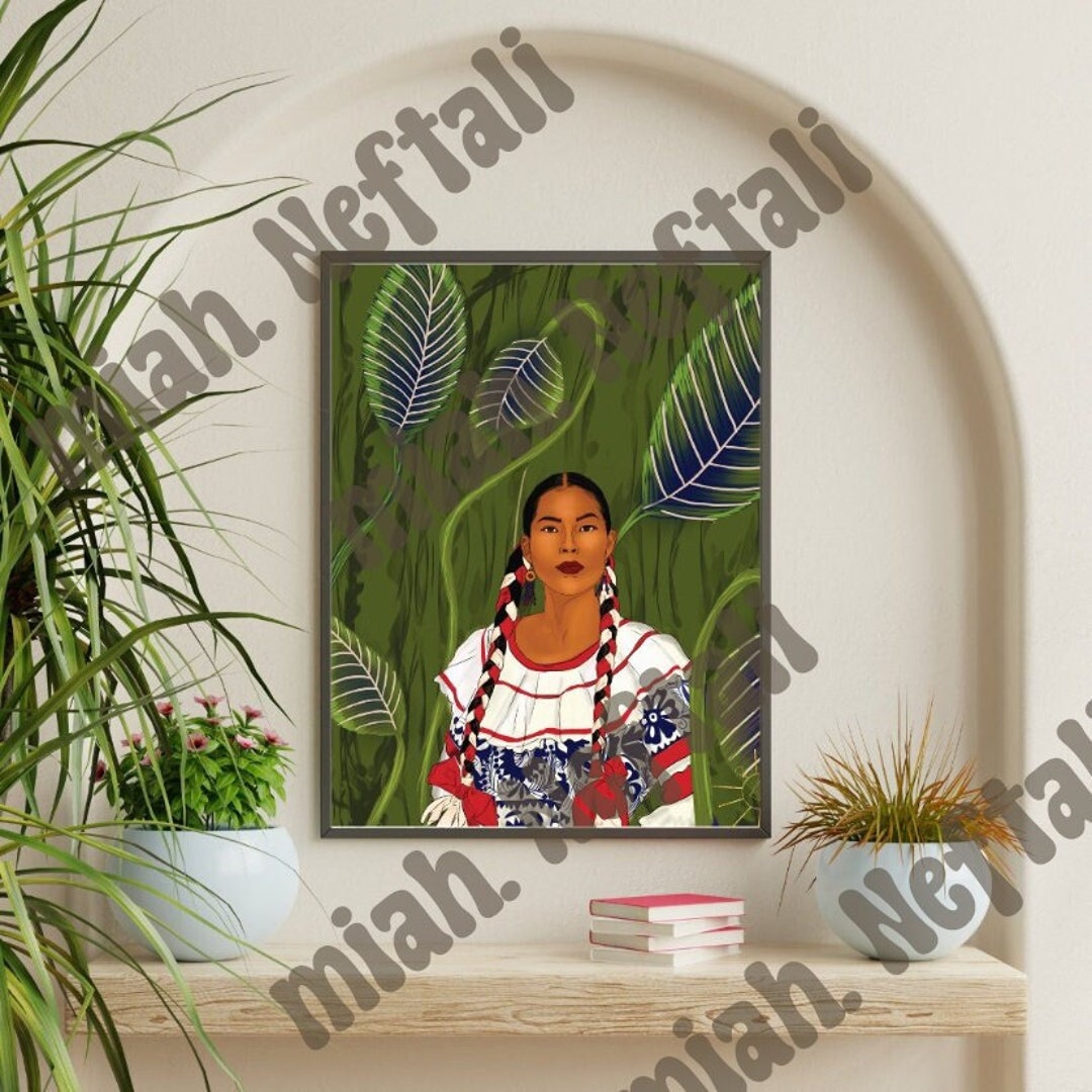 Purépecha, Indigenous Mexican Art, Digital Download Nature Women, Art ...