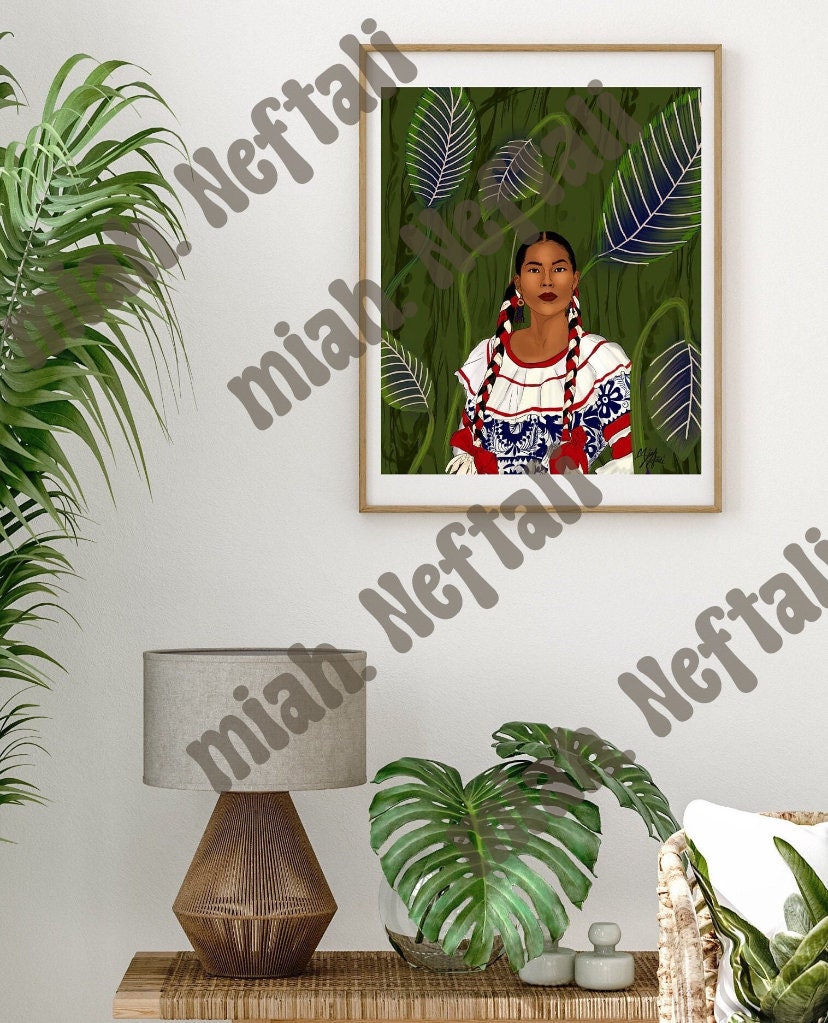 Purépecha, Indigenous Mexican Art, Digital Download | Nature Women, Art ...