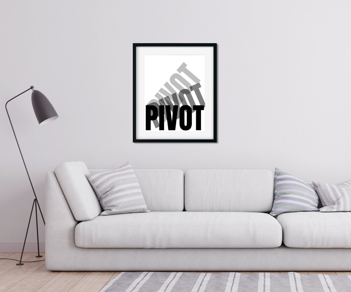 PIVOT PIVOT PIVOT Poster/instant Digital Download/friends Quote Wall ...