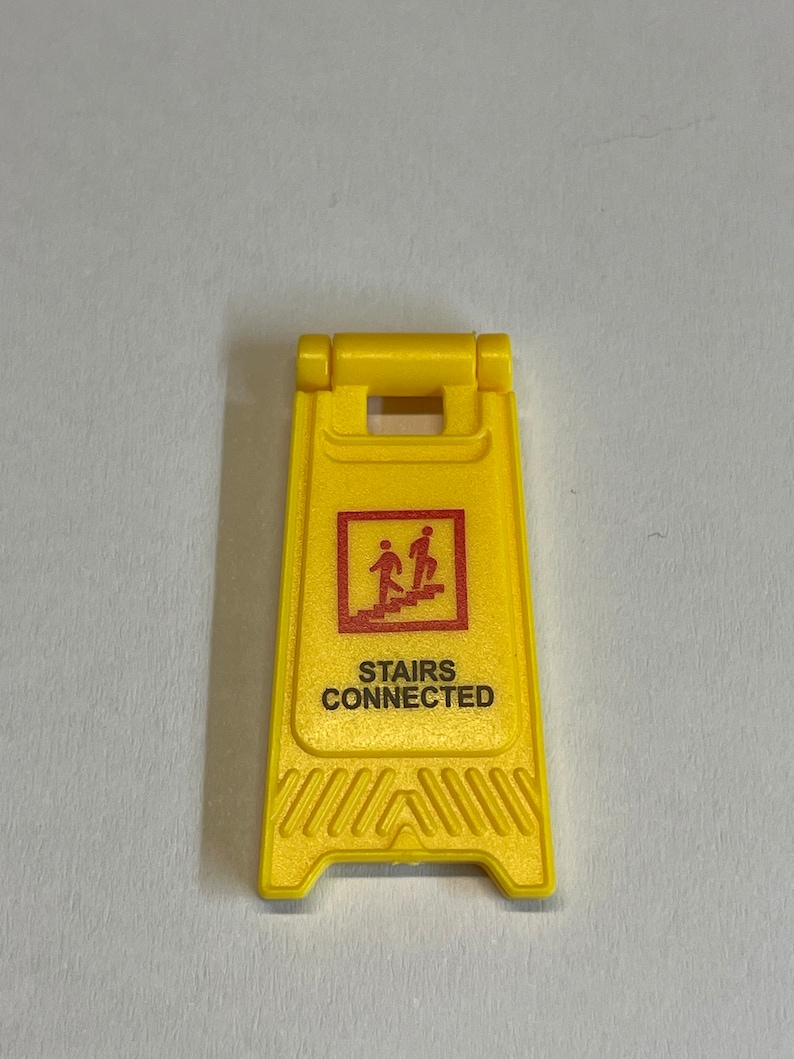 Miniature Mini Floor Warning Caution Sign Yellow Sign - Etsy